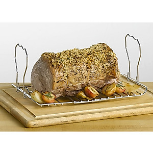 Kovot 3-Tier Oven Rack & Turkey Lifter Roasting Rack | Space Saving Collapsible Oven Rack For Multiple Roasting And Baking Tasks | Includes (1) Oven Rack & (1) Expandable Roasting Rack, Turkey Lifter