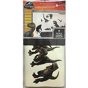 Jurassic World Fallen Kingdom Peel and Stick Wall Decals by RoomMates, RMK3798SCS