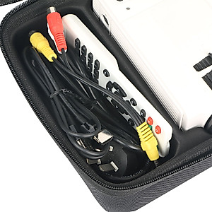 Khanka Hard Travel Case Replacement for DR. J Professional 1080P Mini Projector (Black)