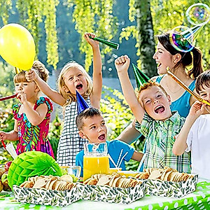 60 Pack Baby Shower Party Eucalyptus Leaf Birthday Party Supplies,Eucalyptus Leaf Food Tray Party Favors Paper Food Serving Tray Eucalyptus Leaf Paper Trays for Gender Reveal Baby Shower Party