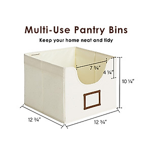 StorageWorks Decorative Storage Bins for Shelves