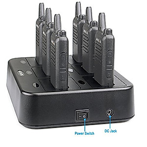 Retevis RT22 Six-Way Charger Multi Unit Charger Compatible with Retevis RT22 RT22S RB19 RB19P Walkie Talkie (1 Pack)
