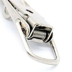 TBMAKE Latches Cabinet Box Locks Spring Loaded Latch Catch Toggle Iron Hasps for Sliding Door Window Furniture Hardware
