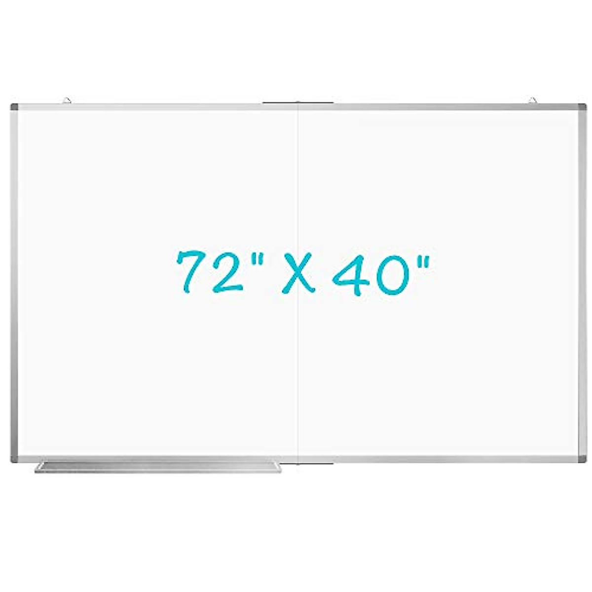 Large Magnetic Whiteboard, maxtek 72 x 40 Magnetic Dry Erase Board Foldable with Marker Tray 1 Eraser 3 Markers and 6 Magnets| Wall-Mounted Aluminum Memo White Board for Office Home and School