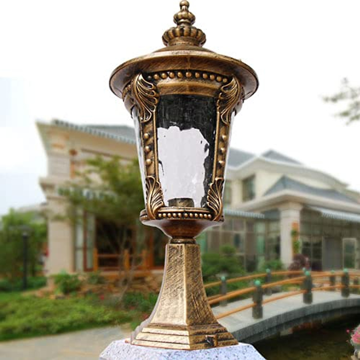 MHCZBGY Home Outdoor Pillar Light Outdoor Garden Villa Pillar Lights European Style Column Light Waterproof Column lamp Vertical Yard Pillar lamp