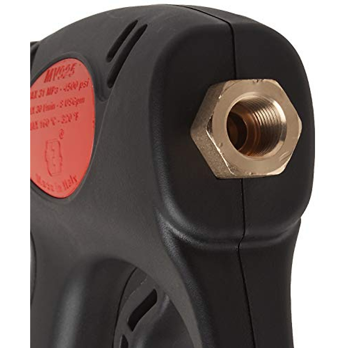 AR ANNOVI REVERBERI MV925 Rear Entry High Pressure Gun Psi 4500, GPM 8, Inlet 3/8” F, Outlet 1/4” F, Black