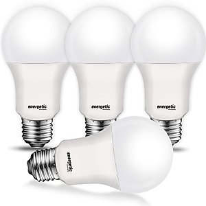 Energetic 75W Equivalent LED Light Bulb, 1200 Lumens, 2700K Soft White, Non-Dimmable A19 LED Bulb, UL Listed, E26 Medium Base, 6-Pack