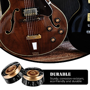 OULII Speed Control Knob with White Word for Electric Guitar 4pcs