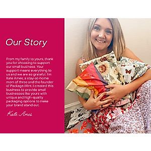 Cute Thank You Stickers (500 Count) Thank You for Supporting My Small Business Stickers 1.5” Round Waterproof Stickers Small Business Supplies Thank You Sticker Rolls - Skull Rose