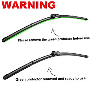 AUTOBOO Windshield Wiper Blades for Ford Escape 2012 2011 2010 2009 2008 with Rear Blade 20"+20"+12" Original Equipment - I&L Pinch Tab (Set of 3)