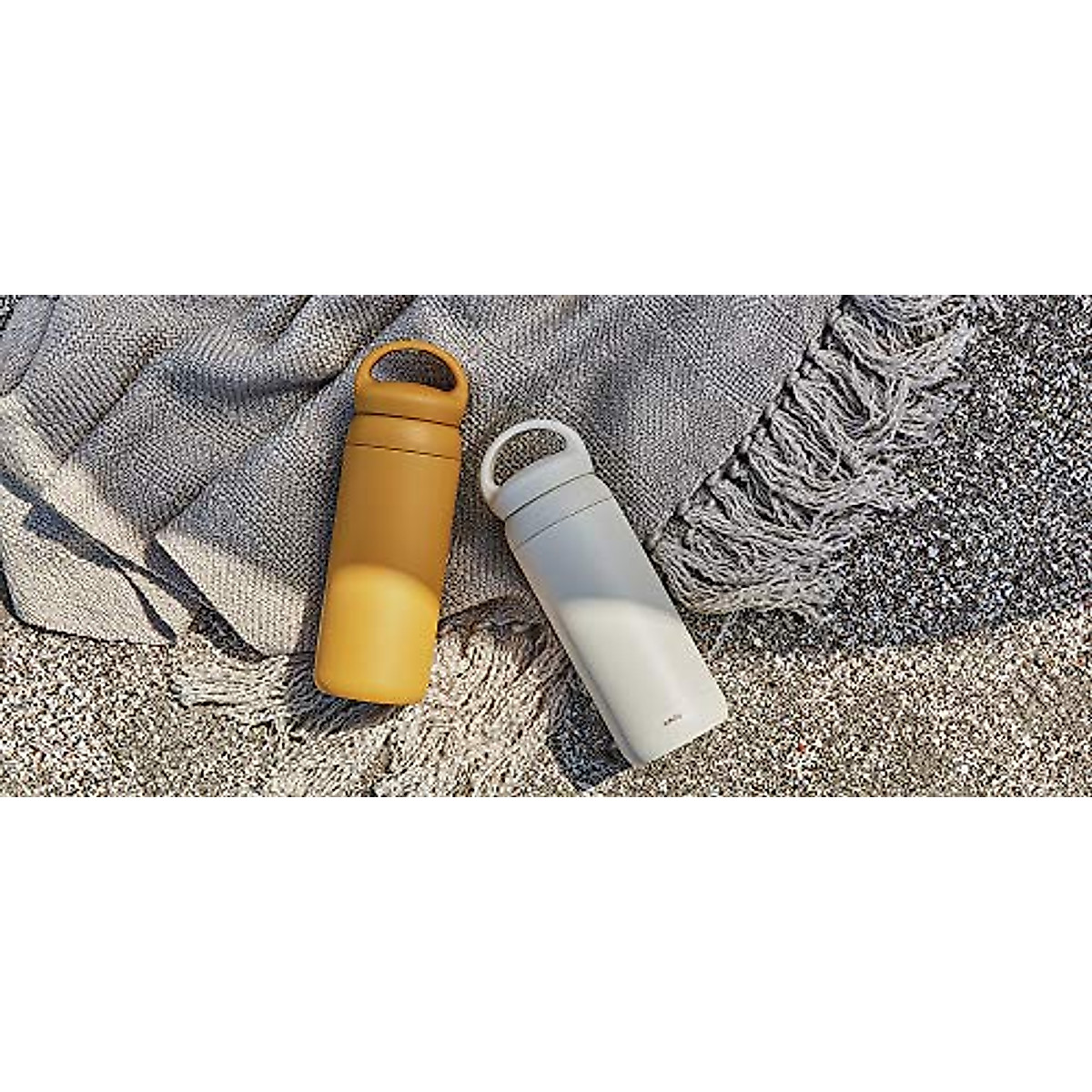 Kinto 21091 Day Off Stainless Steel Tumbler, 16.9 fl oz (500 ml), White