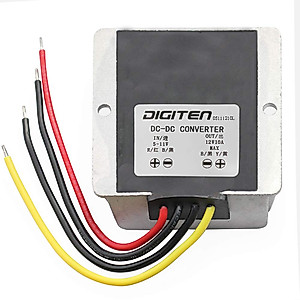 DIGITEN DC 6V 5-11V to 12V 10A Step up Converter Regulator Waterproof Boost Power Module
