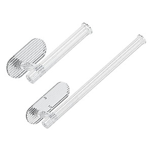 VOSAREA 2pcs Nail Towel Rack Bath Towel Hanger Kitchen Towel Hangers Shower Towel Bar Wall Mounted Tissue Holder Kitchen Towel Bar Bathroom Towel Holder Towel Ring Transparent Acrylic