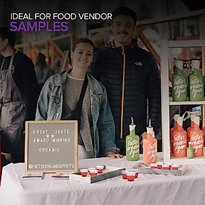 Stock Your Home 1 oz Disposable Medicine Cups (500 Count) - Clear Plastic Measuring Cups - Embossed Medicine Cups for Pills, Liquid Medicine, Epoxy, Cooking, Food Sampling, Wine Tasting, Jello Shots