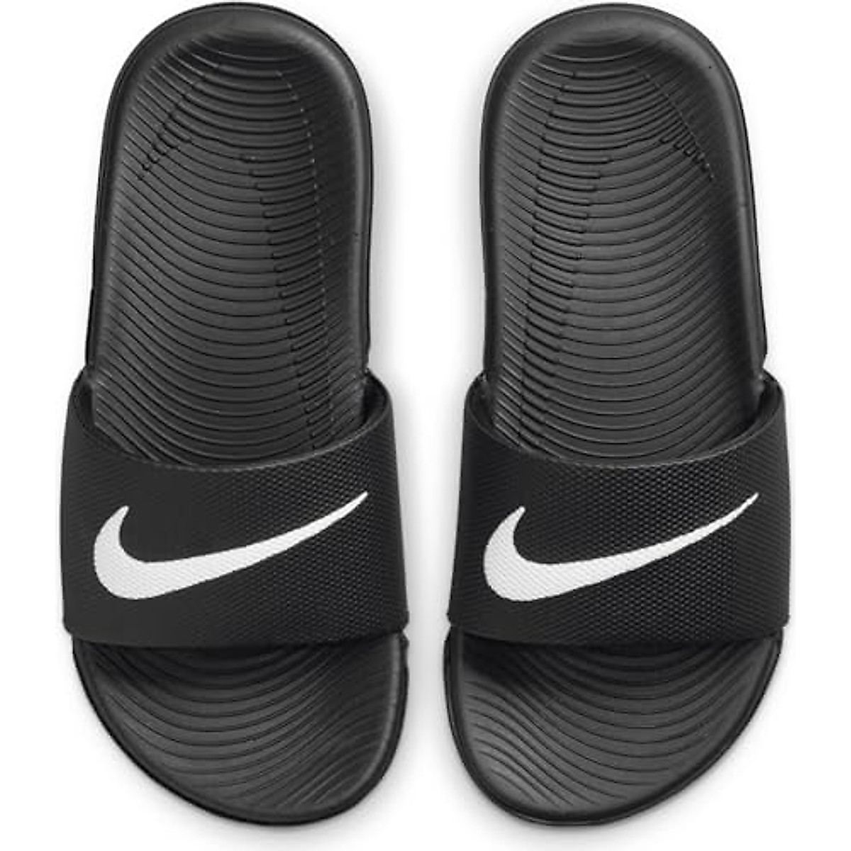 Nike Kawa Slide GS/PS 819352 Junior Slides (UK 4.5 us 5Y EU 37.5, Black White 001)