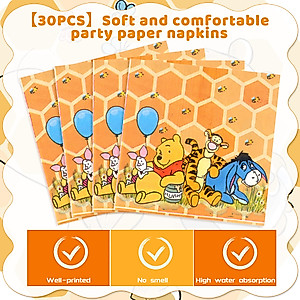 Cartoon Style Baby Shower Decorations,150 Pcs Animated Birthday Party Supplies.Including 9″ and 7″ Party Paper Plates,Cups,Napkins and Forks for 30 Guests. Perfect for Boys,Girls and Kids Party Favors