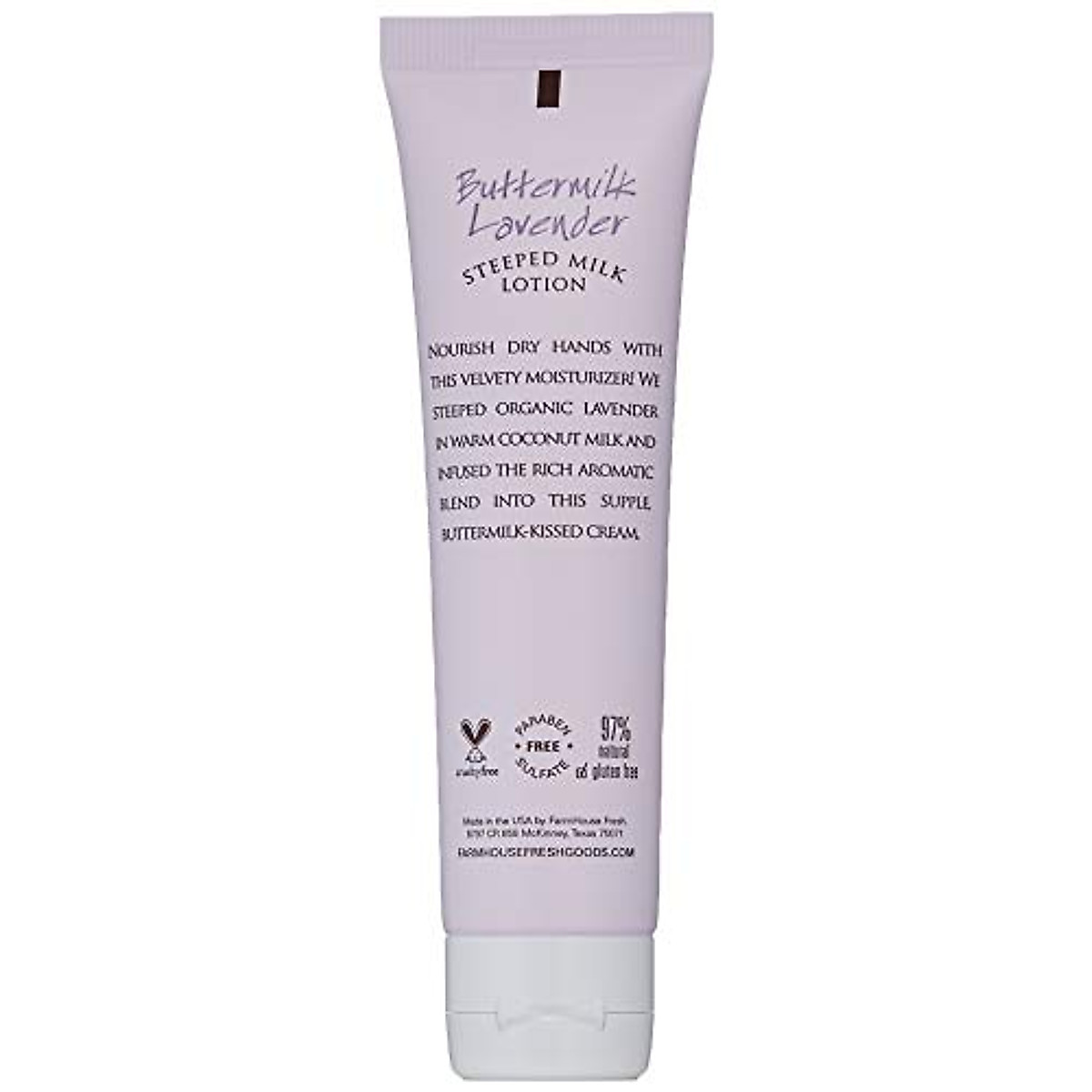 FarmHouse Fresh Buttermilk Lavender Steeped Milk Lotion for Hands, Lavender Cookie, 2 fl. oz.