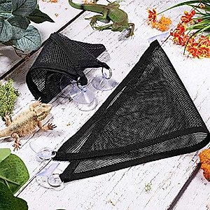 hammock bed pillow sleeping bag dragon bearded tank accessories pet hanging plant turtle small cover toys reptile hide terrarium supplies blanket decor carrier pets gift, Lizards,Gecko Black Small
