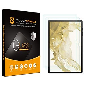 Supershieldz (2 Pack) Designed for Samsung Galaxy Tab S10 Plus / S9 Plus (12.4 inch) / Tab S9 FE Plus (12.4 inch) Screen Protector, (Tempered Glass) Anti Scratch, Bubble Free