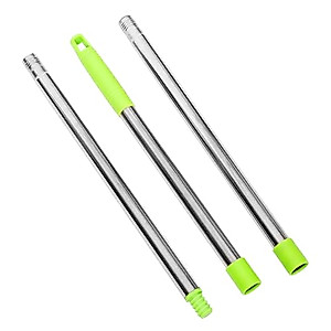 Ipetboom 5 Sets Mop Stick Mop Accessory Rod Mop Replace Handle Broom Holder Wall Mount Mop or Broom Handle Broom Rods para Dust Mop Commercial Mop Rod Replacement Fiberglass Broom Plastic