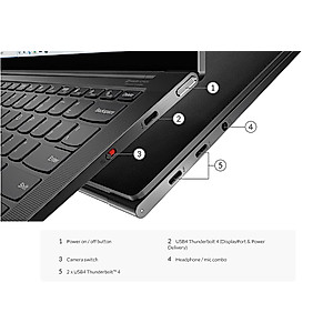 Lenovo IdeaPad Slim 9i 14" 4K UHD Touchscreen Ultra Business Laptop Intel Core i7-1165G7 EVO 16GB LPDDR4x 512GB PCIe SSD Backlit KB FP Reader, Thunderbolt 4, Windows 10 Pro, Shadow Black (Renewed)