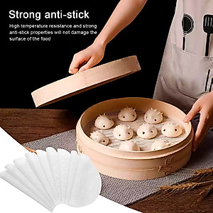 10 inch Non Stick Silicone Steamer Liners Mesh Mat Pad Steamed Buns Dumplings Baking Pastry Dim Sum Mesh Reusable Silicone Steamer Liners pastry mat bamboo steamer liners 10pcs
