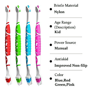 PenVinoo 8 pcs Dog Toothbrush pet Toothbrush Small to Large Dogs,Cats with Soft Bristles Non Slip Dual Head Dog Toothbrush