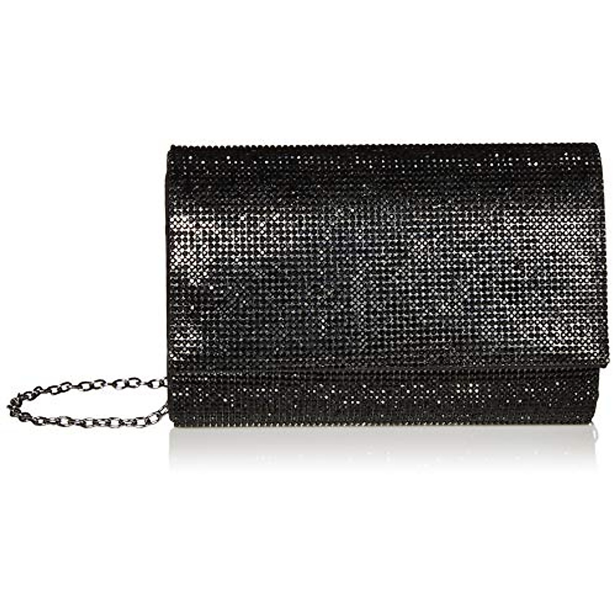 Jessica McClintock womens Alexis Sparkle and Shine Clutch Evening Bag, Black, One Size US