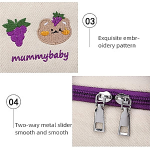 JIJKss Cartoon Bear Warming Mummy Bag?Large capacity cute lunch box,Multifunctional outgoing storage Bag (Pink)