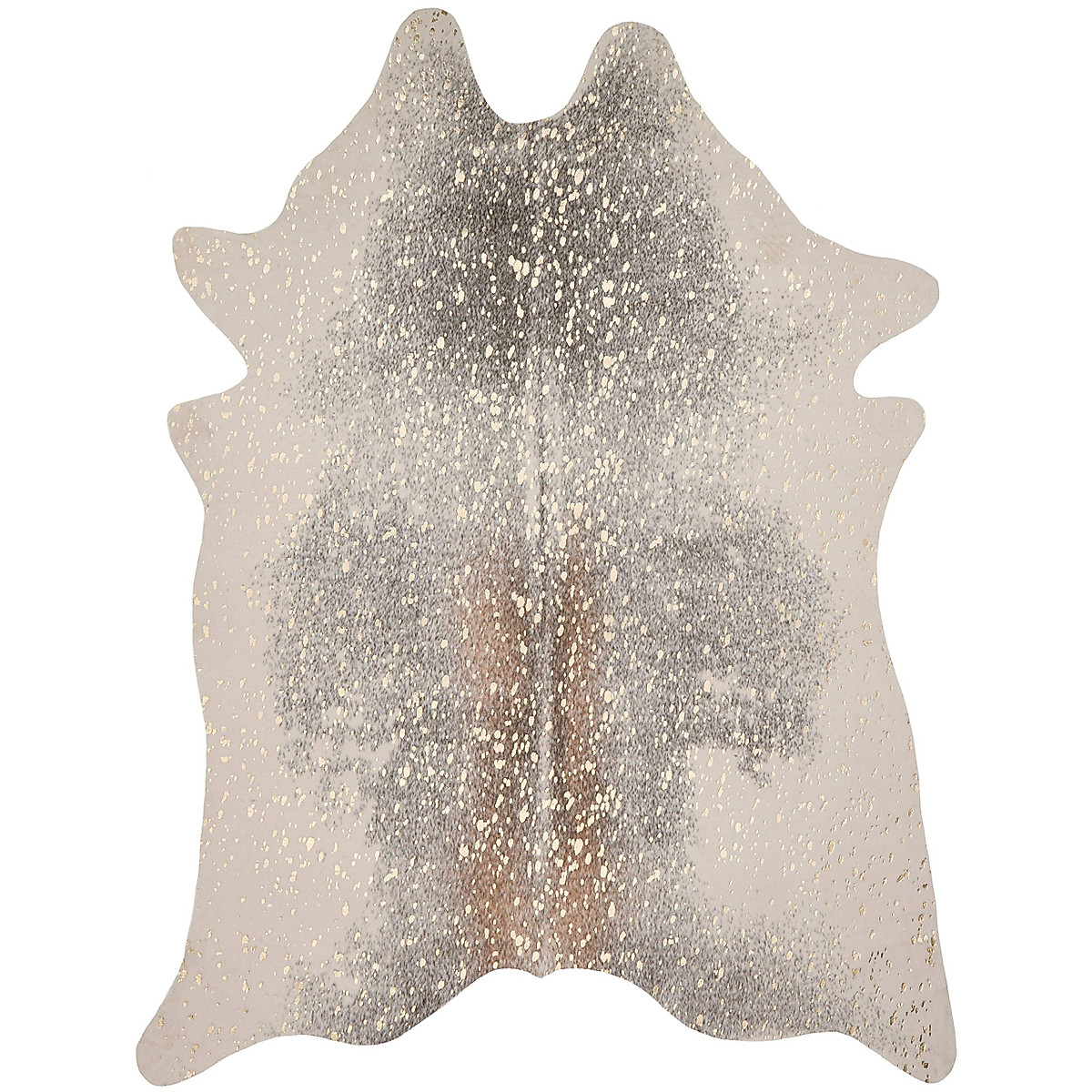 Loloi II Bryce Collection BZ-07 Contemporary Area Rug 6'-2" x 8' Pewter/Gold Rectangular 0.13" Thick