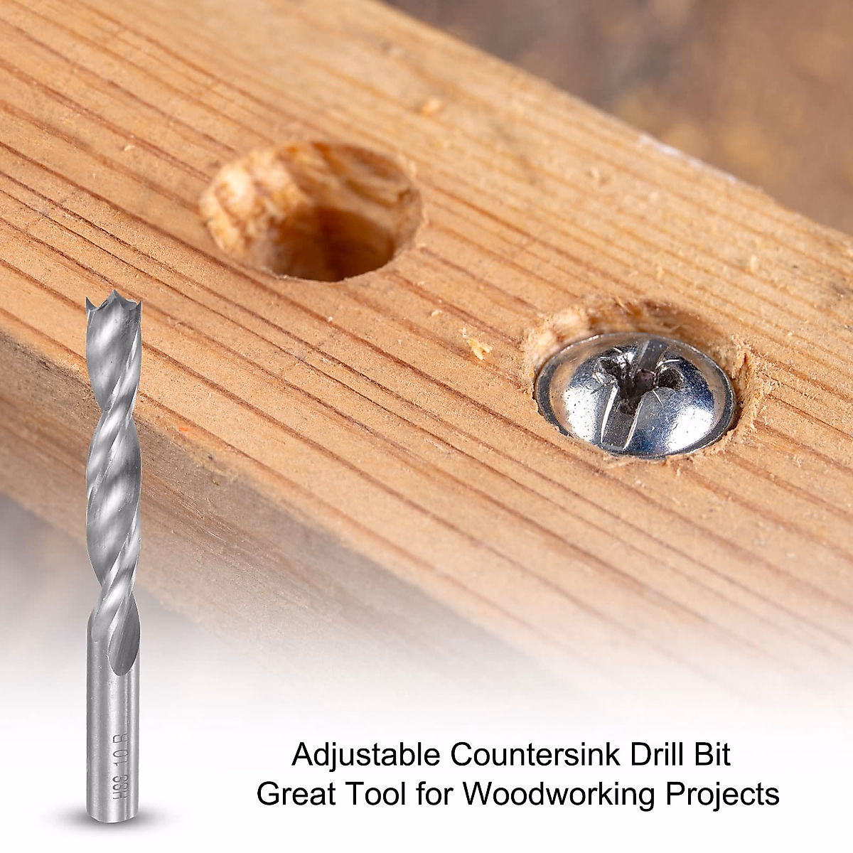 uxcell Replacement Countersink Drill Bit 3mm for Wood DIY HSS High-Speed Steel Woodworking Carpentry Reamer