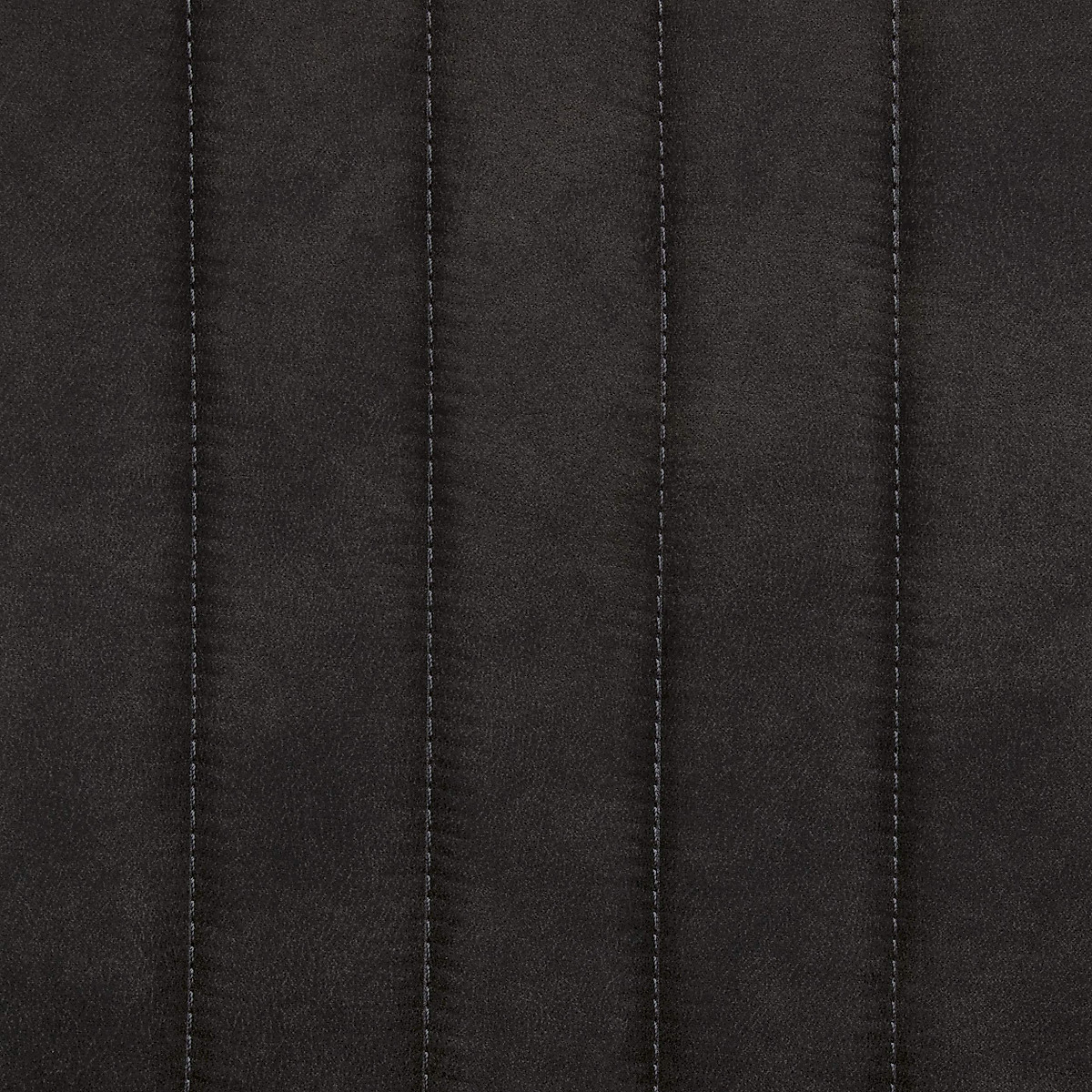 Calico Designs Adelaide Mid Back Swivel, Home Office Accent Chair with Arms, No Casters in White Metal Legs/Dark Grey Tufted Faux Suede with Stitch Detail