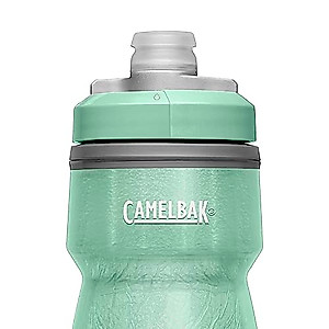 CamelBak Podium Chill Insulated Bike Water Bottle - Easy Squeeze Bottle - Fits Most Bike Cages - 24oz, Sage Perforated
