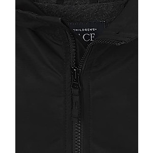 The Children's Place baby boys And Toddler Windbreaker Jacket, Black, 5T US