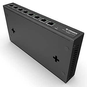 2.5GB Switch (8 Port) for Ethernet Network - High Speed 10M/100M/1G/2.5G Gigabit (802.3bz) - Unmanaged Plug & Play Fanless LAN Splitter - Metal Case - Wall Mountable - Tupavco TP1980