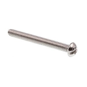 Prime-Line 9003797 Machine Screw, Round Head, Slotted/Phillips Combo, #8-32 X 1-1/2 in, Grade 18-8 Stainless Steel, Pack of 25
