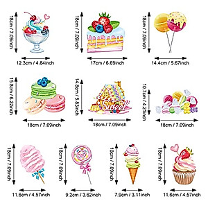 30 Pieces Candy Hanging Swirls Decorations, Candyland Birthday Party Decor for Girls Kids Lollipop Party Donut Party Ice Cream Party Sweet Theme Baby Shower Supplies