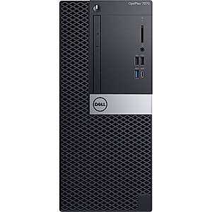 Dell OptiPlex 7070 Mini Tower | Intel 9th Gen i5-9500 (6 Core, 3GHz) | 8GB DDR4 | 256GB Solid State Drive | Win 10 Pro (Renewed)