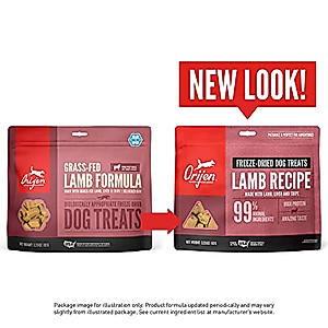 ORIJEN Freeze Dried Lamb Recipe Dog Treats, WholePrey Ingredients, 3.25oz