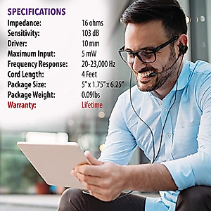 Maxell Earbuds with Detachable Boom mic,Black,199616