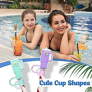 Stanley Straw Cover Cap for Stanley Cup, Reusable Straw Topper for Stanley 30&40 Oz Tumbler, Straw Tip Covers for Stanley Cups Accessories (7)