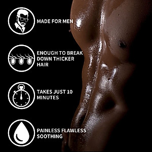 Hair Removal Spray Foam for Men Hair Removal Cream IVNIL - Effective & Painless Hair Removal Cream for Men's Underarm, Chest, Back, Legs - Depilatory Cream, Suitable For All Skin Types