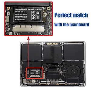 FLEANE FM17A 1TB PCIE 3.0x4 NVME 3D NAND TLC Flash SSD for MacBook Pro Retina A1708 (2016-2017) Included DIY Tools (1TB)