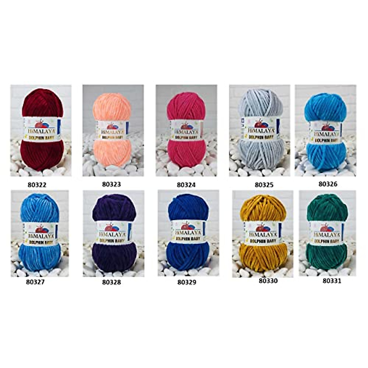 9 Balls Himalaya, Dolphin Baby, Baby Yarn, Knitting Baby, Velvet Yarn, Himalaya Yarn, Baby Yarn, Crochet Yarn, Blanket Yarn, Chenille, Velvet Yarn