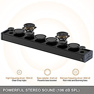 ABRAMTEK E800 Projector Speaker, Ultra-Low Latency, Black