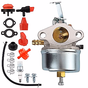 Carbhub 632230 632272 Carburetor SnowBlower for Tecumseh 631828 631067 631067A H30 H50 H60 HH60 HH70 4 Cycle Horizontal Engine Troy Bilt Toro Snowblower Sears Tillers with Spark Plug