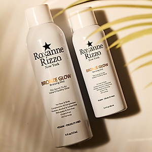 Bronze Glow By Roxanne Rizzo - Celebrity Choice Bronzer - Refreshing Hydrating Bronzing Mist - Face & Body Bronzer - Use as a setting spray or wear alone - Blends into all skin tones