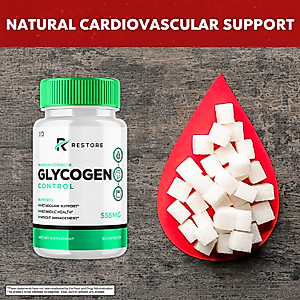 S.O Labs Restore Glycogen Control, Restore, Glycogen Control, Restore Glycogen Control Advanced Formula Support Supplement, Restore Glycogen Control Metabolic Health Pills (60 Capsules)