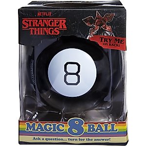 Mattel Games Magic 8 Ball Stranger Things Novelty Game Inspired by The Series, Themed Fortune-Telling Toy for Family & Game Nights