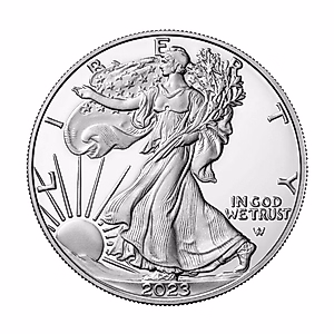 2023 W American Silver Eagle 1 Ounce Coin in OGP with CoA Dollar Proof US Mint